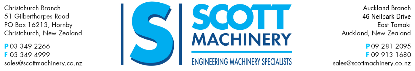 Scott Machinery - Engineering Machinery Specialist - Accessories